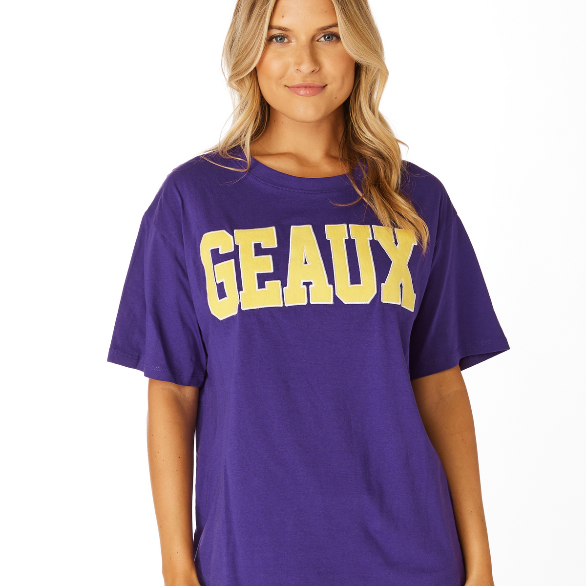 The Geaux Varsity Boyfriend Tee – Stewart Simmons