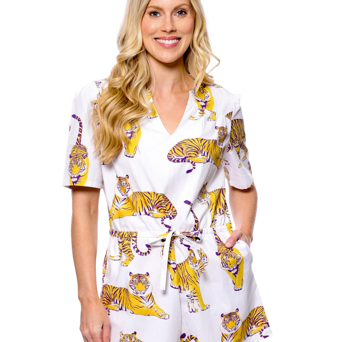 The LSU Tigers Poplin Romper – Stewart Simmons