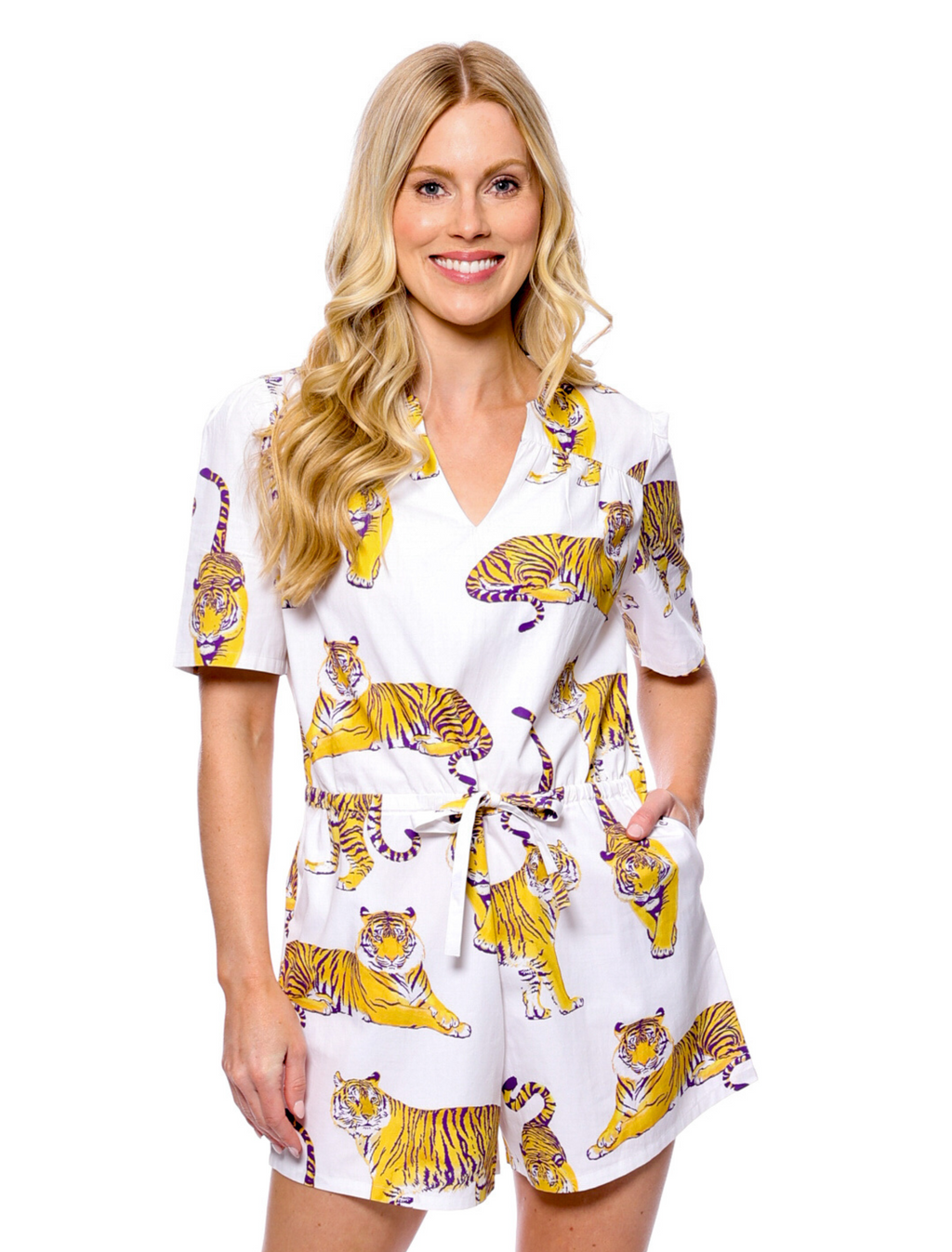 The LSU Tigers Poplin Romper – Stewart Simmons