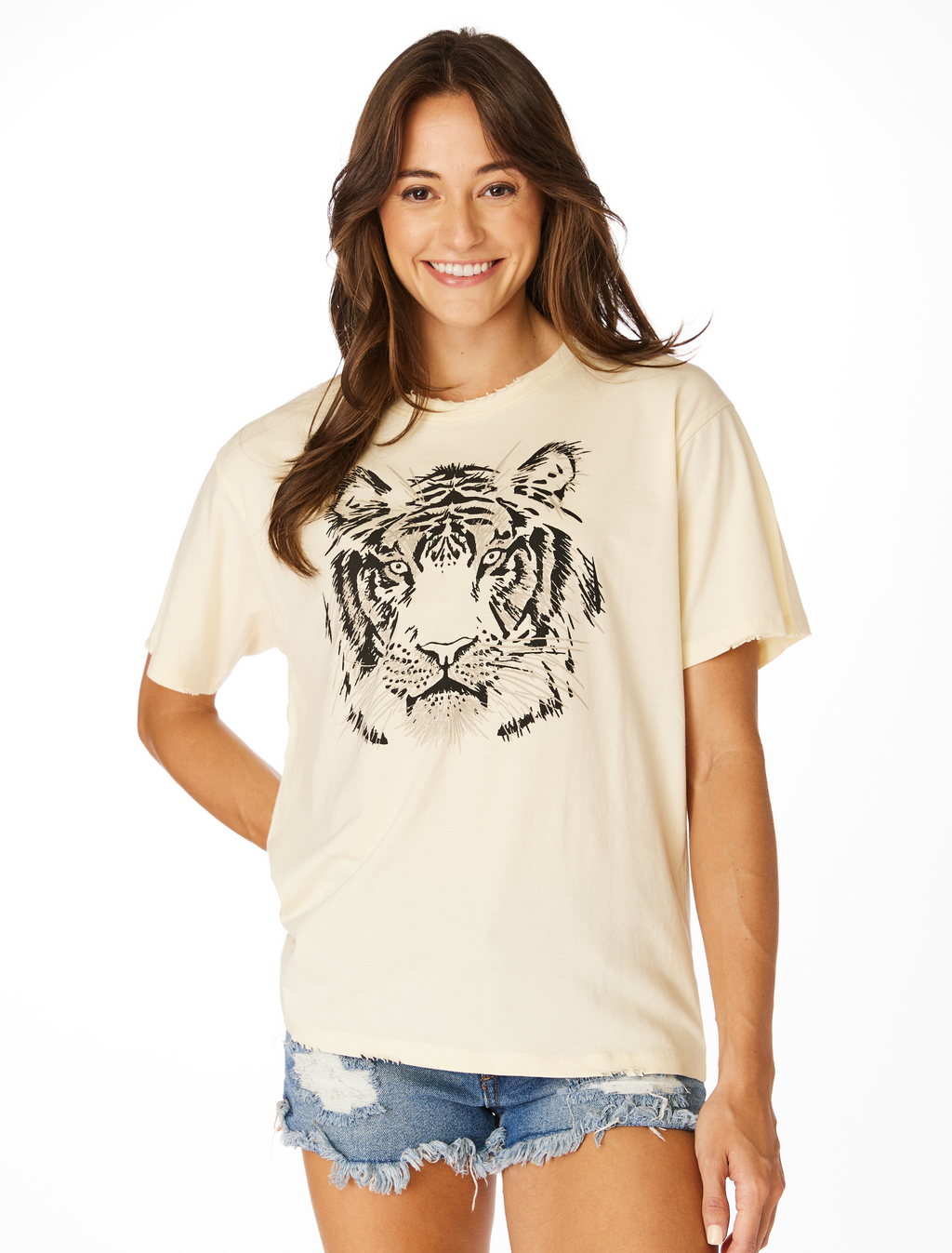 The Tiger Distressed Boyfriend Tee – Stewart Simmons