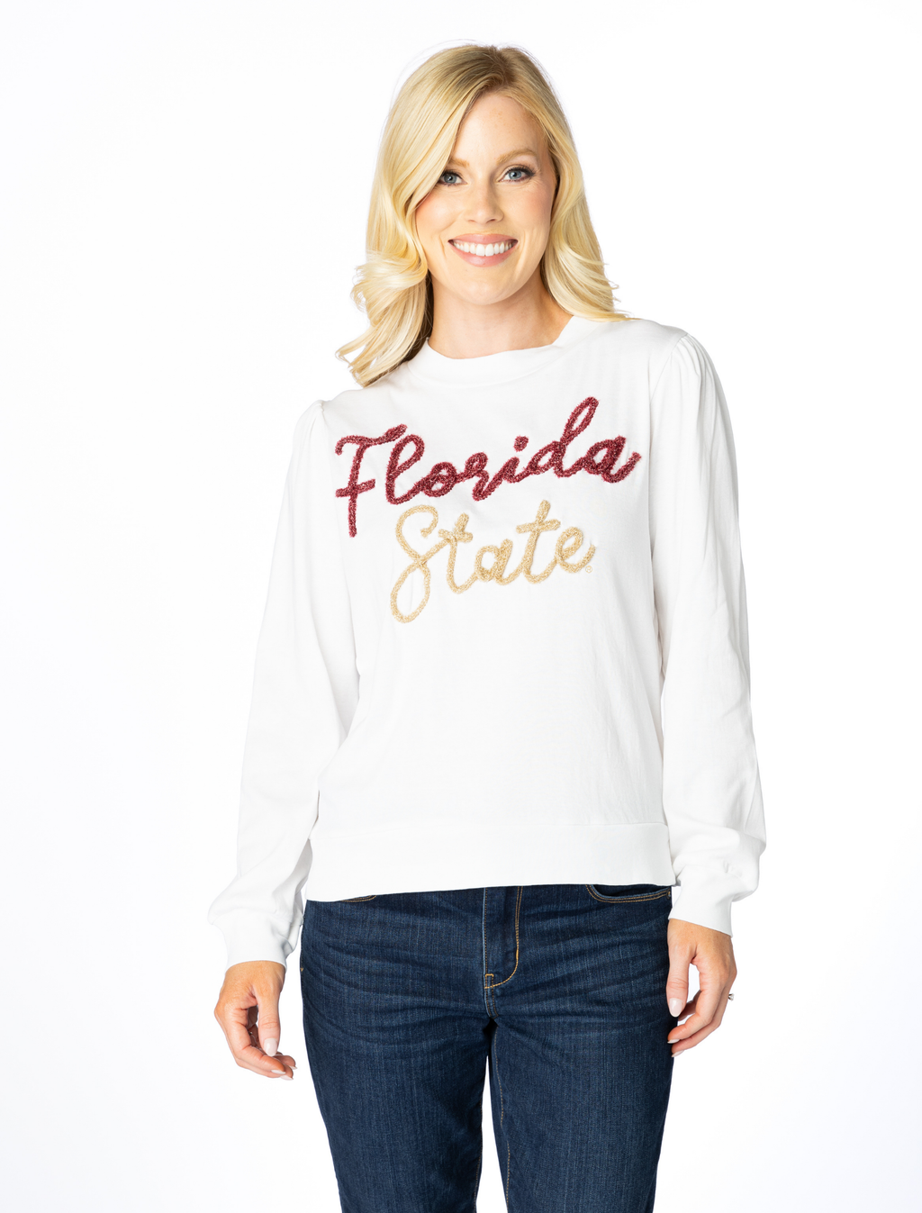The Florida State Glitter Script Long Sleeve – Stewart Simmons