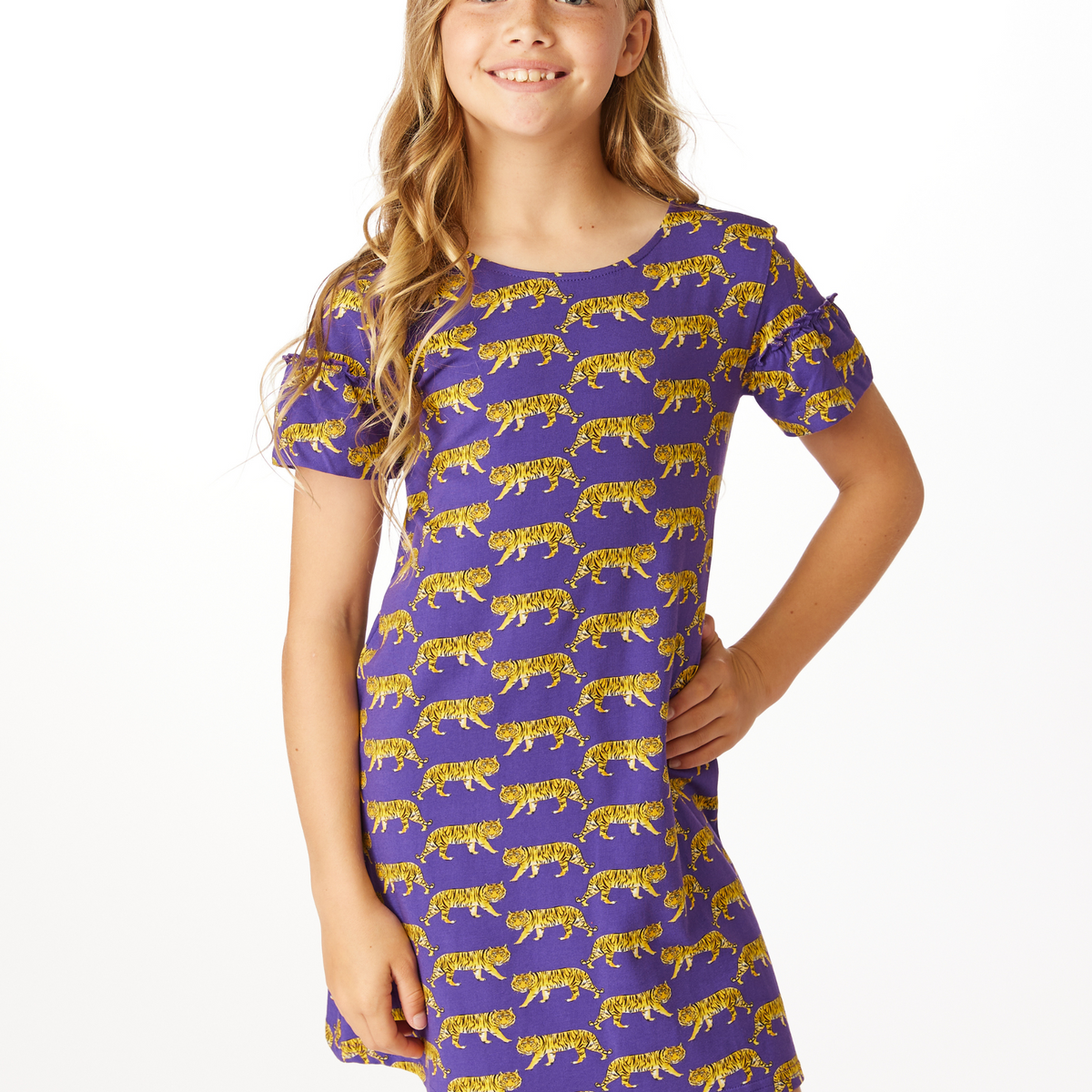 The LSU Girls Ruffle Sleeve Dress – Stewart Simmons