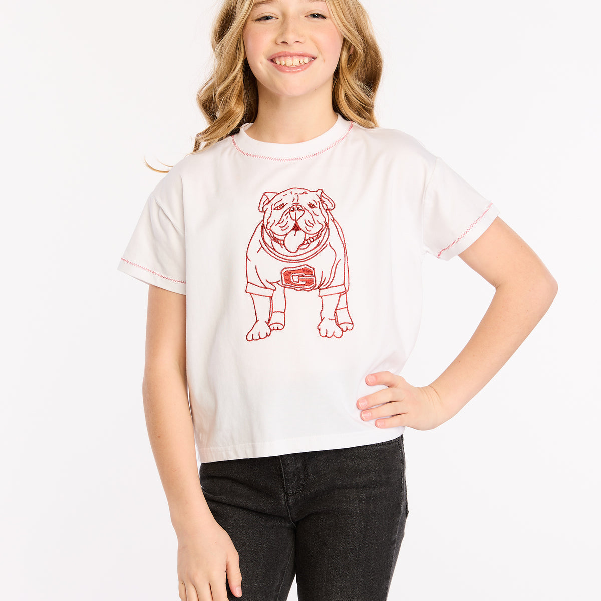 Girls Game Day Embroidered Tee – Stewart Simmons