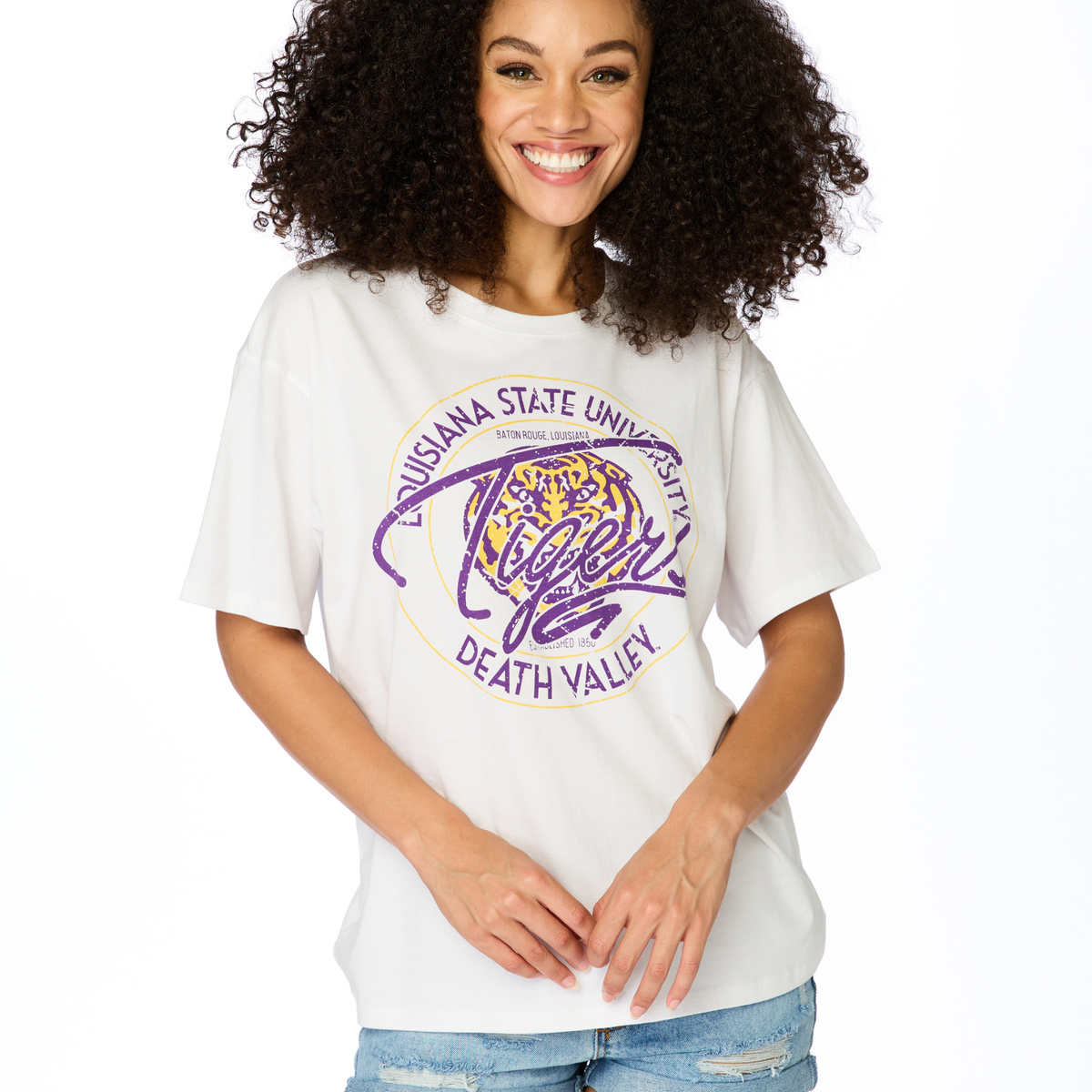 The LSU Classic Boyfriend Tee – Stewart Simmons