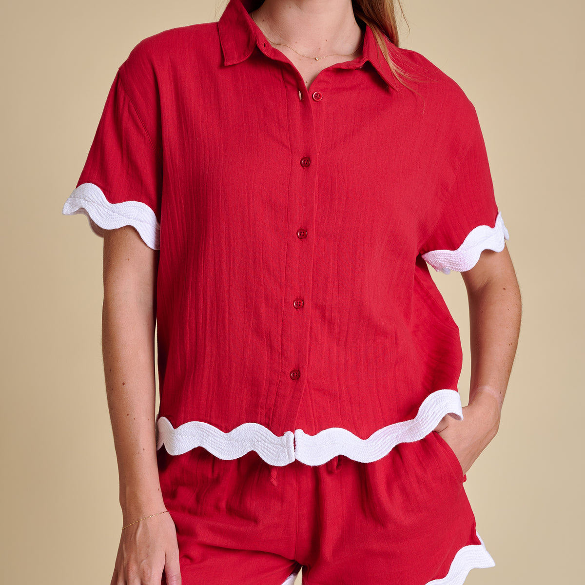 Gauze Rick Rack Shorts – Stewart Simmons