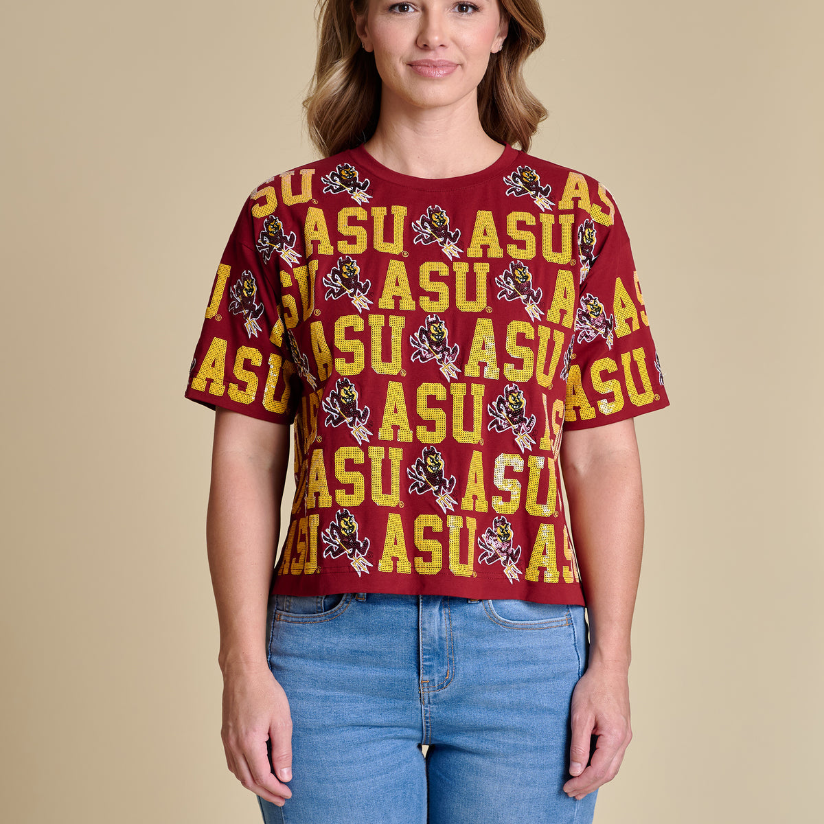 Game Day Sequin Repeat Tee – Stewart Simmons