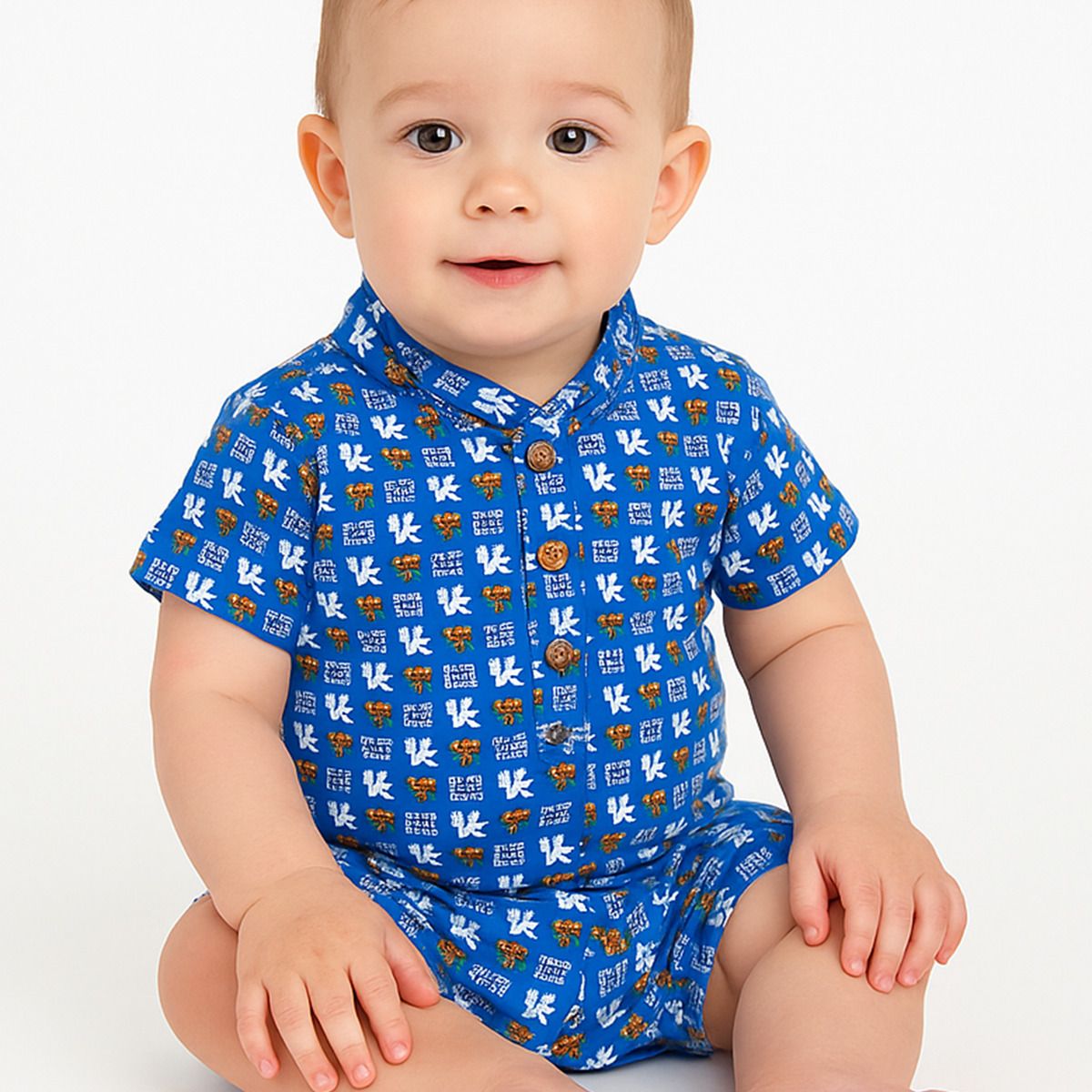 Twill Button-Up Onesie – Stewart Simmons